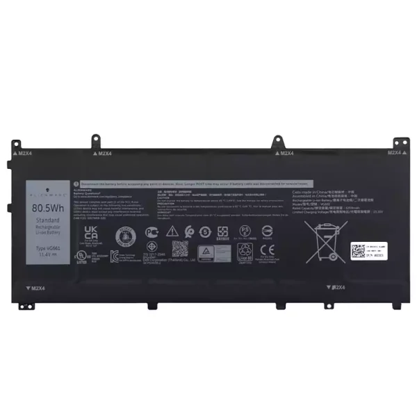 Battery for DELL VG661 V4N84,DELL Alienware x14 R1 R2 - topbattery.co.uk