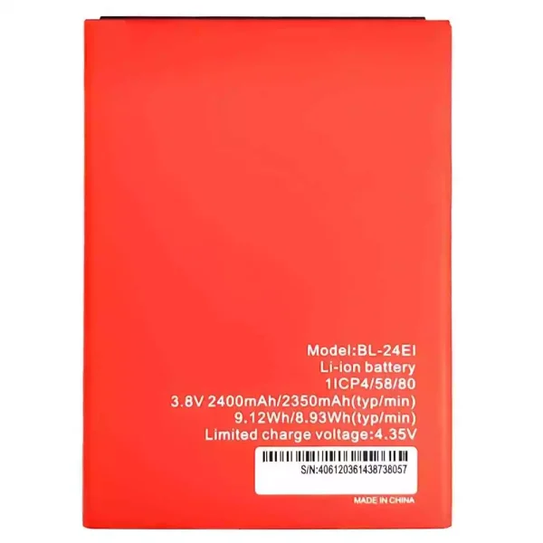 Phone battery BL-24EI for ITEL A46/A44/S13/it1508 - topbattery.co.uk